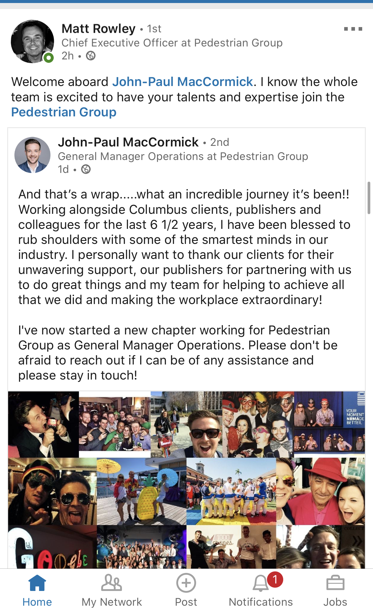 DAN’s John-Paul MacCormick joins Pedestrian Group as general manager ...