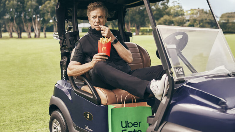 Happy Gilmore star in new Uber One and Macca's spot via Poem